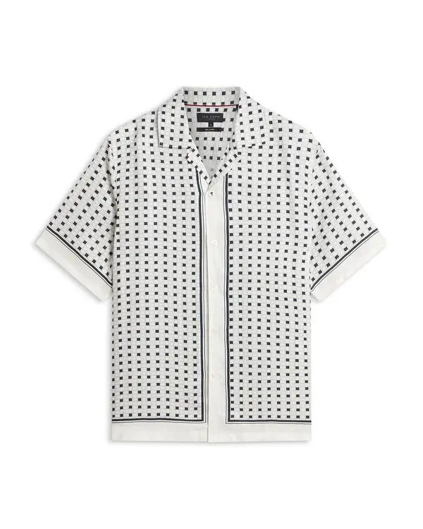 Ted Baker London Ferran Relaxed Fit Geo-pattern Shirt