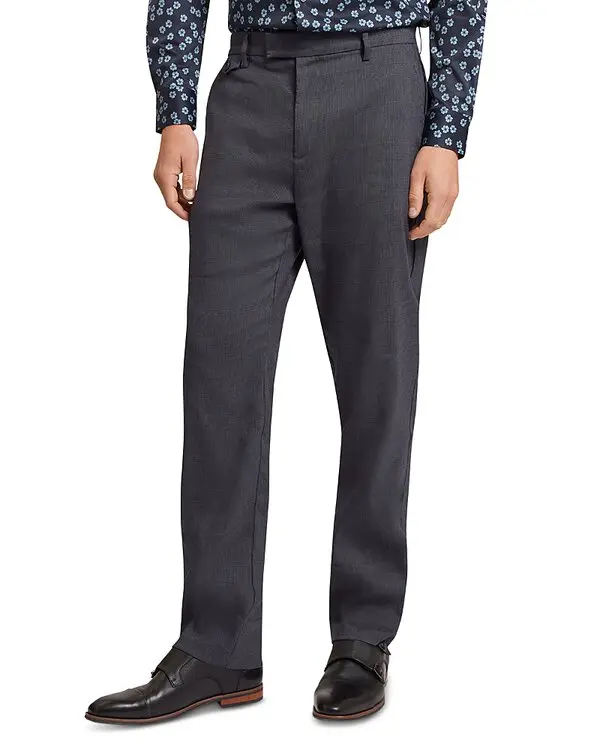 Ted Baker London Ignatz Prince Of Wales Trousers - Navy