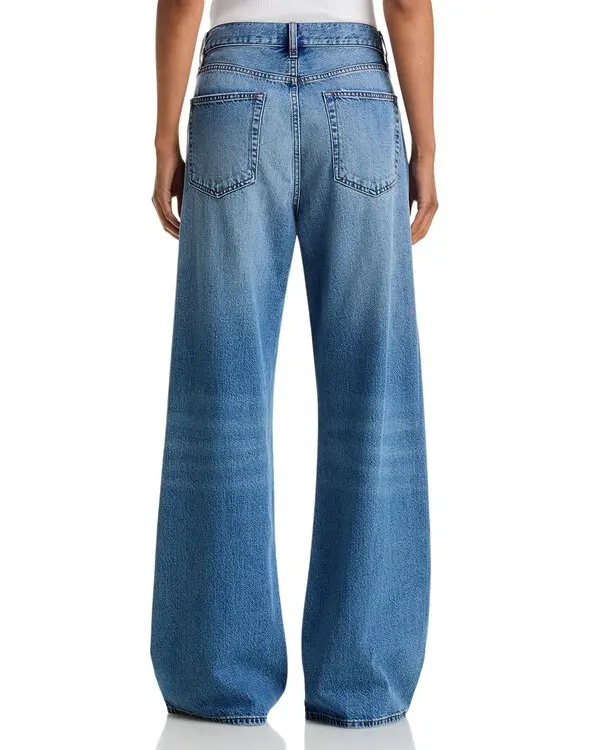 FRAME The Off Duty High Rise Loose Jeans - Flutter