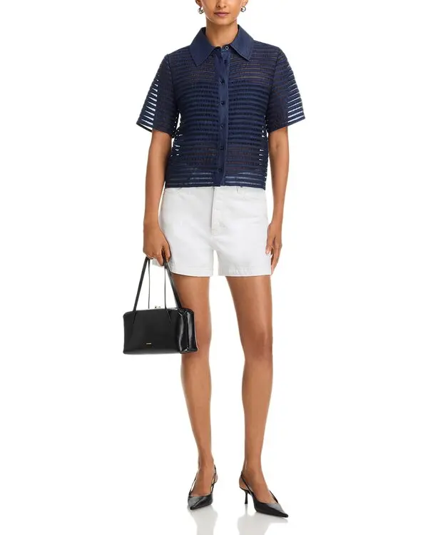 FRAME Lattice Cotton Shirt