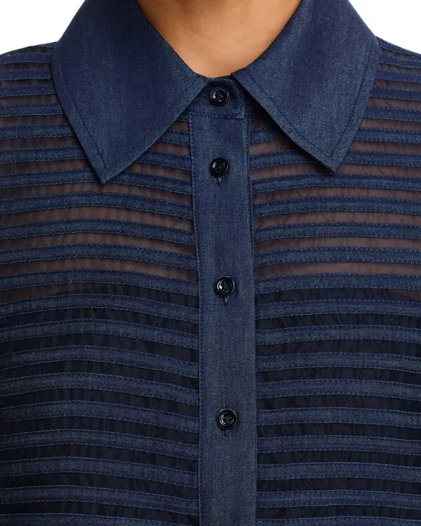 FRAME Lattice Cotton Shirt
