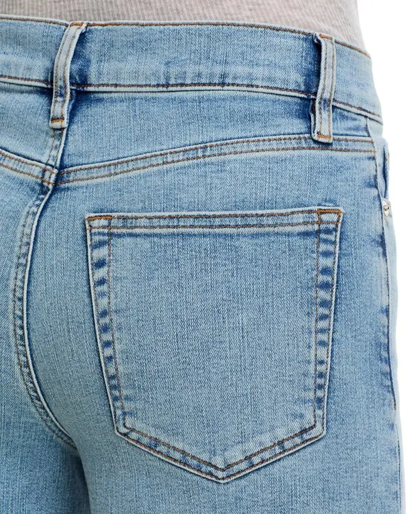 FRAME Le Slim High Rise Palazzo Jeans - Dovetail Raw Fray