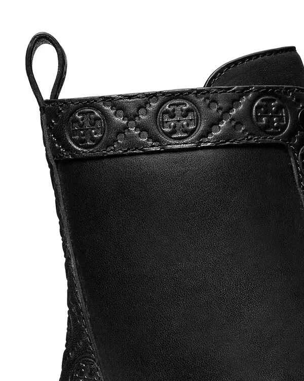 Tory Burch T Monogram Lug Ankle Boots