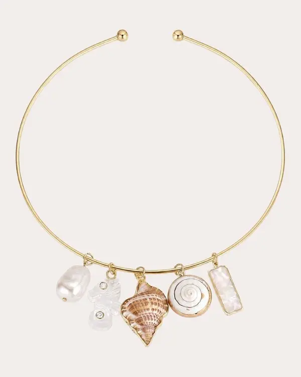 CLUB COASTAL The Treasured Tides Choker Necklace - Gold