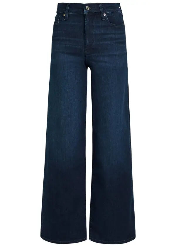 FRAME Le Slim Palazzo Wide-leg Jeans - Navy