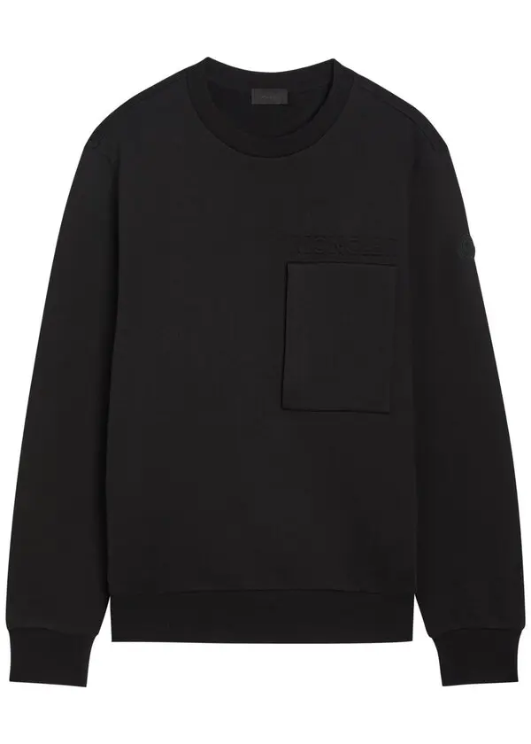 Moncler Embossed-logo Cotton Sweatshirt