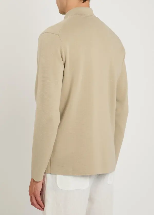 LARDINI Fine-knit Wool Jacket