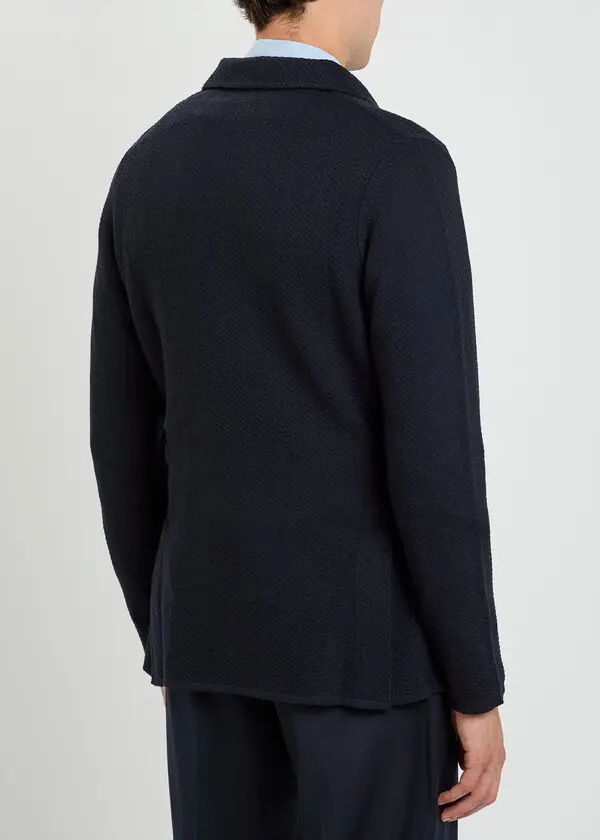 LARDINI Double-breasted Wool Blazer