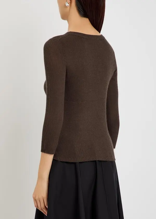 Vince Ribbed Cashmere And Silk-blend Top