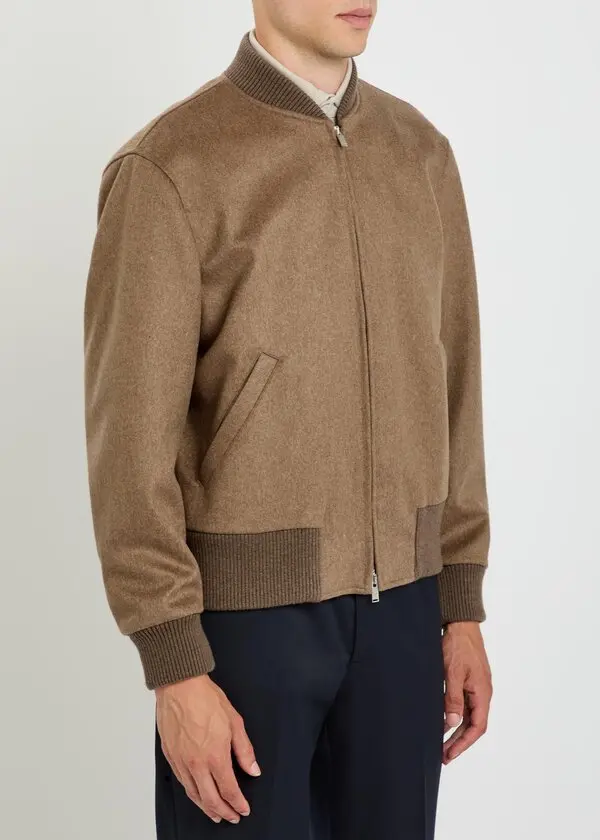 LARDINI Wool Bomber Jacket