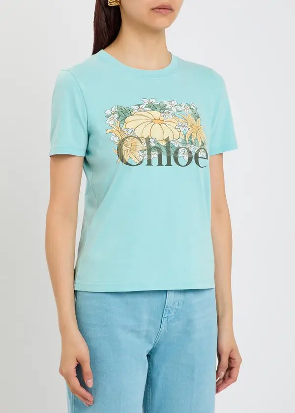 Chloé Printed Cotton T-shirt