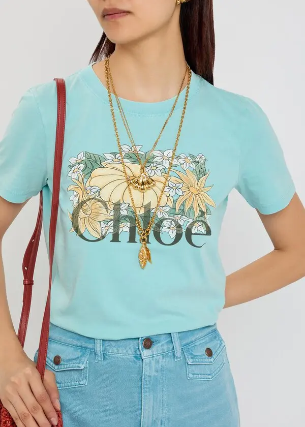 Chloé Printed Cotton T-shirt