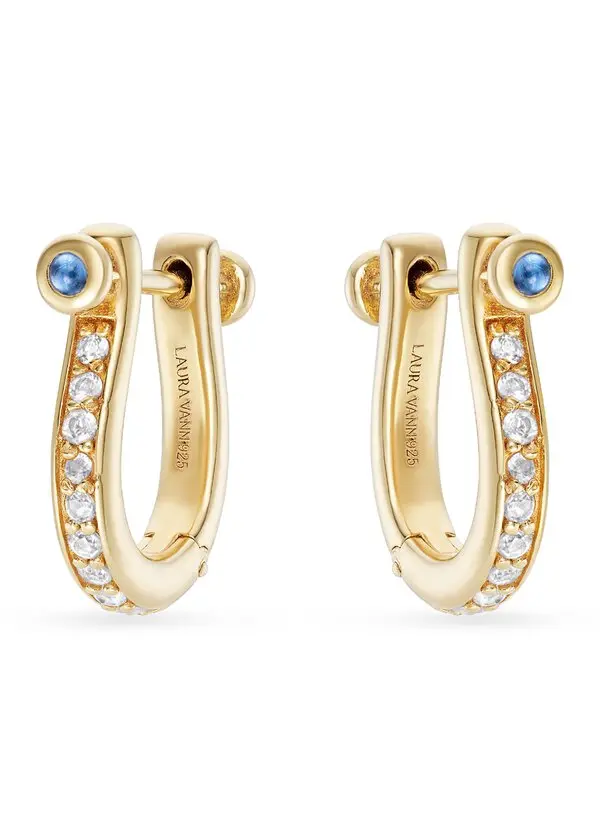 LAURA VANN Cora 14kt Vermeil Hoop Earrings - Gold
