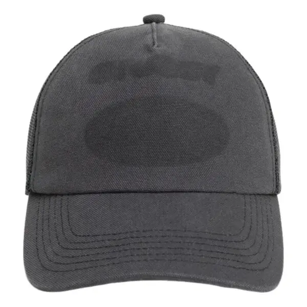 StÜssy Ghost Logo Trucker Cap - Black