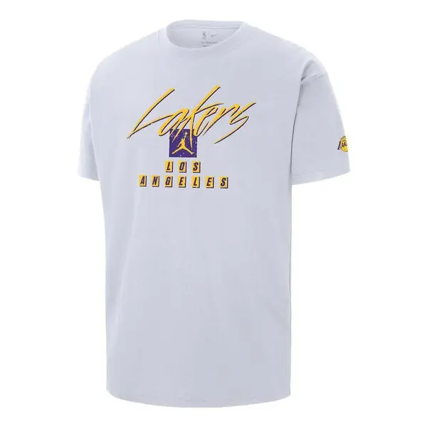 JORDAN Los Angeles Lakers Courtside Statement Edition Nba Max90 T-shirt - White
