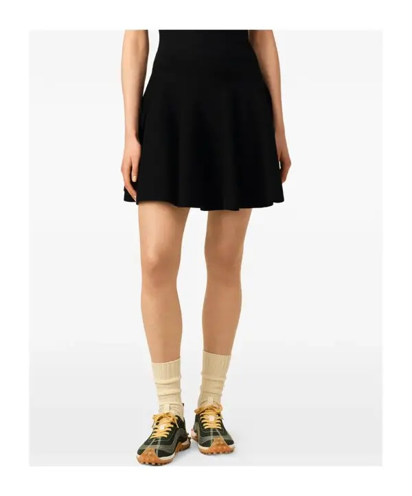 AMI Paris Pleated Midi Skirt