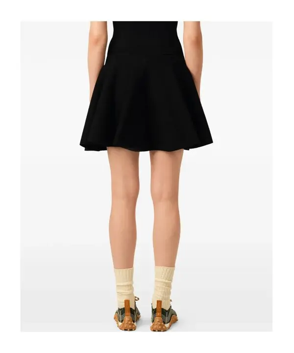 AMI Paris Pleated Midi Skirt