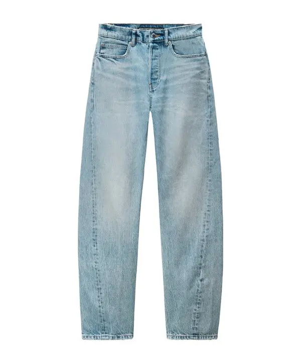 Alexander Wang Mid-waisted Wide-leg Jeans - Faded Blue