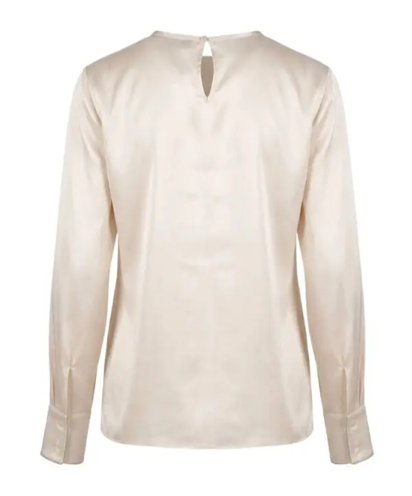 Peserico Satin-finish Long-sleeve Top