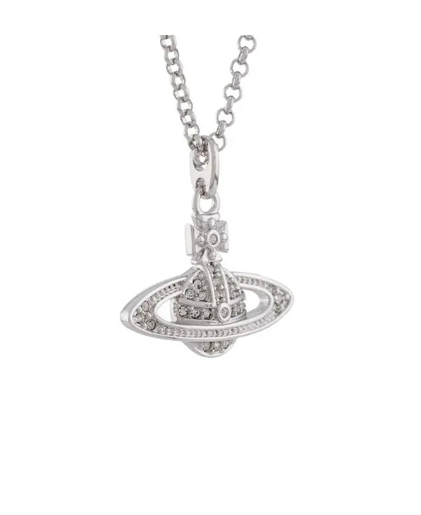 VIVIENNE WESTWOOD Embellished Planet Pendant Necklace