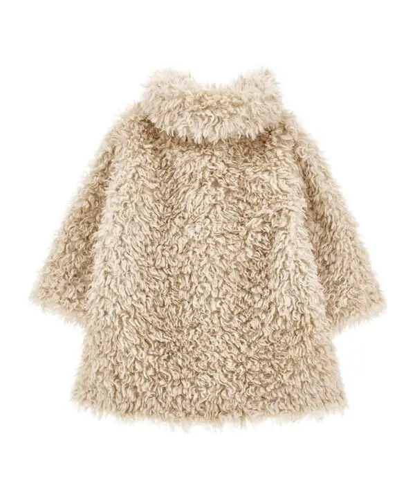Monnalisa Faux Fur Textured Coat