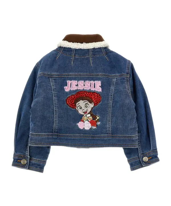 Monnalisa Embroidered Patch Denim Jacket