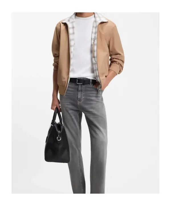Hugo Boss Slim-fit Contrast-trim T-shirt