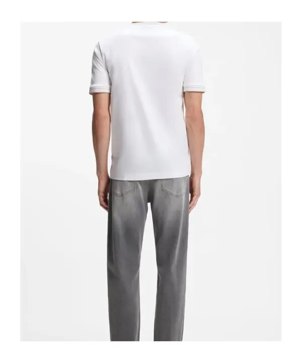 Hugo Boss Slim-fit Contrast-trim T-shirt
