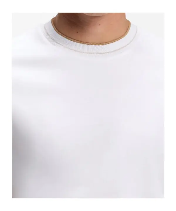 Hugo Boss Slim-fit Contrast-trim T-shirt