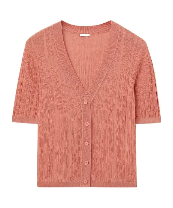 JOSEPH V-neck Buttoned Cardigan