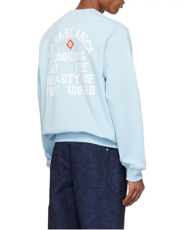 Casablanca Logo Printed Crewneck Sweatshirt