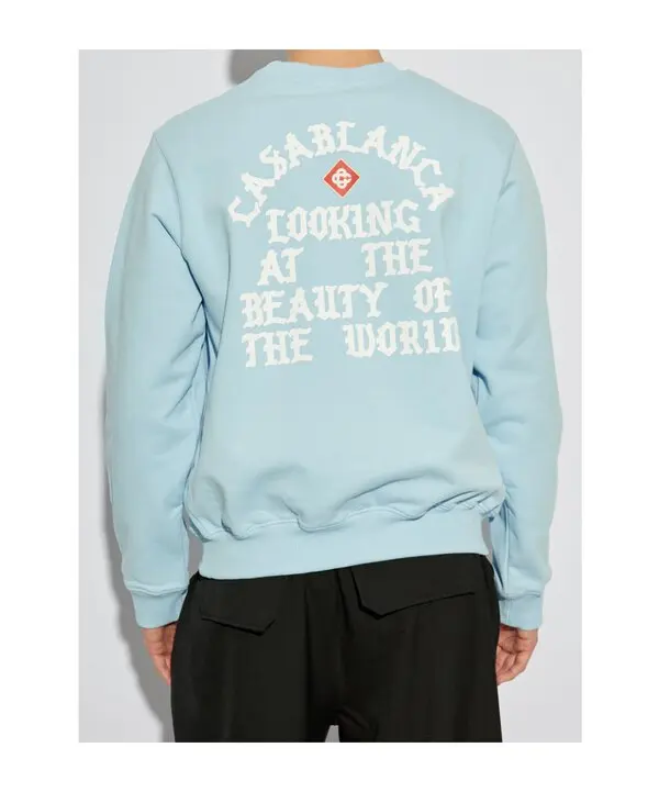 Casablanca Logo Printed Crewneck Sweatshirt