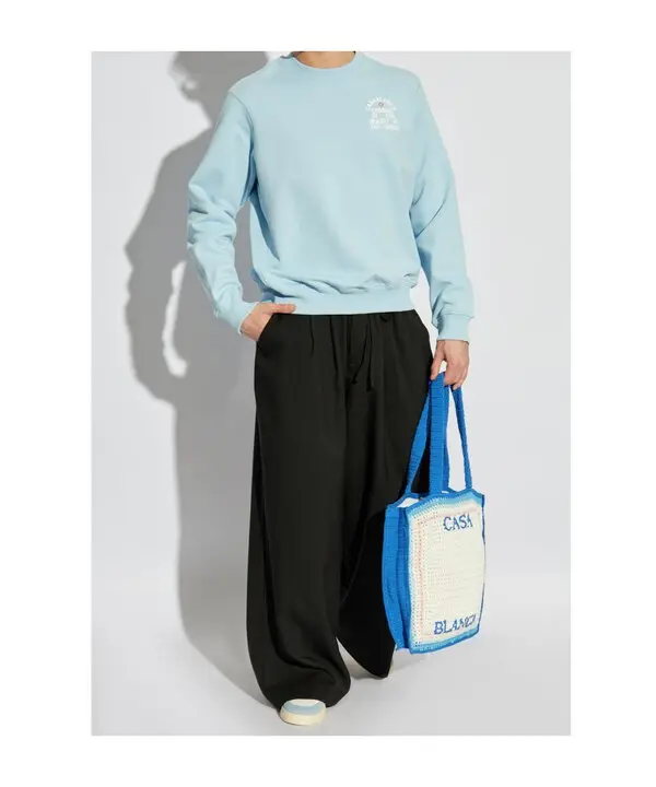 Casablanca Logo Printed Crewneck Sweatshirt