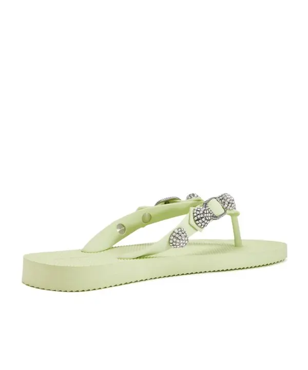 Balenciaga Cagole Embellished Thong Sandals