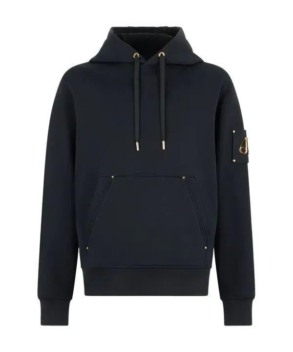 Moose Knuckles Logo Drawstring Hoodie