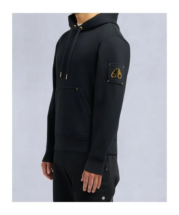 Moose Knuckles Logo Drawstring Hoodie