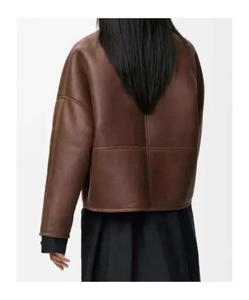 Loewe Pebble Cardigan In Shearling