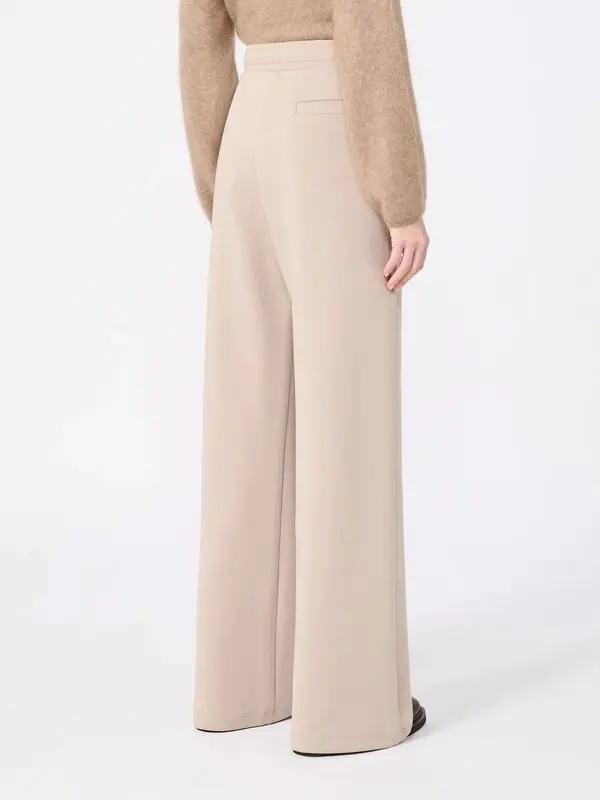 Max Mara Smmbali Drawstring Wide Leg Pants - Beige