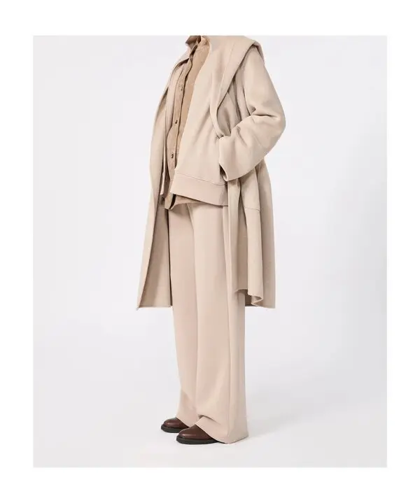 Max Mara Smmbali Drawstring Wide Leg Pants - Beige