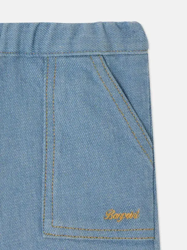 Bonpoint Organic Cotton Denim Trousers