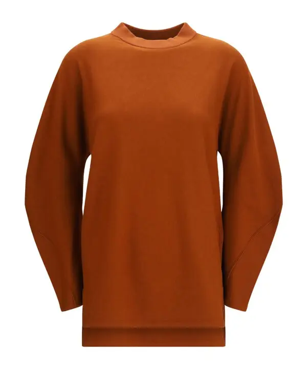 Loro Piana Long Sleeve Crewneck Sweatshirt With Asymmetrical Hem - No