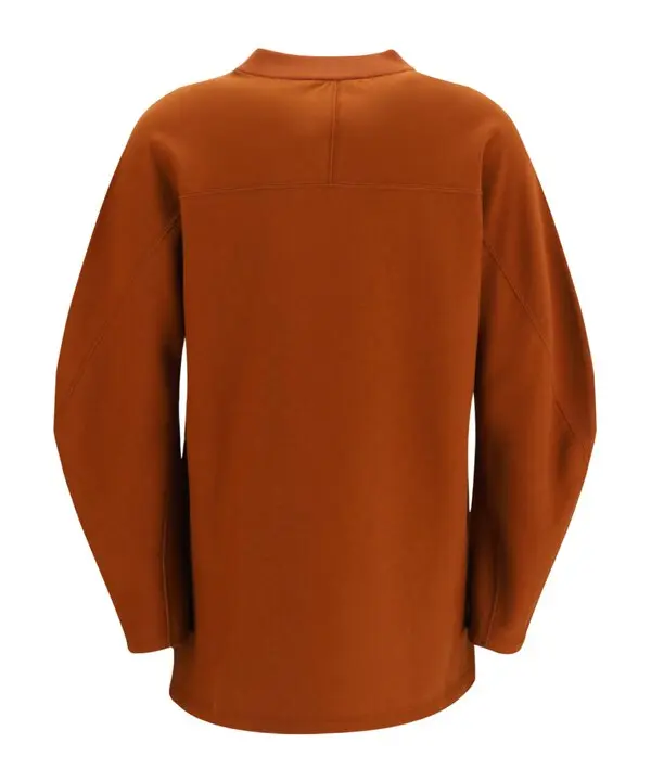 Loro Piana Long Sleeve Crewneck Sweatshirt With Asymmetrical Hem - No