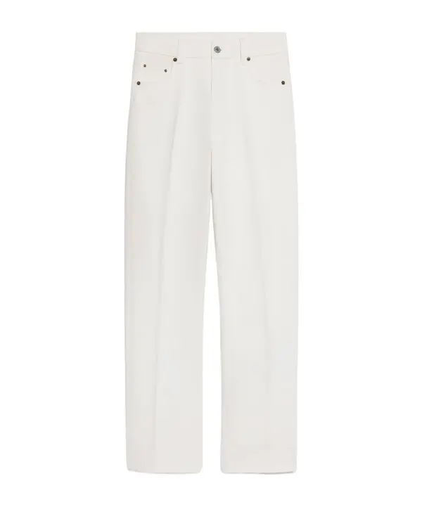 Celine Boyfriend Jeans In Heavy Cotton Twill