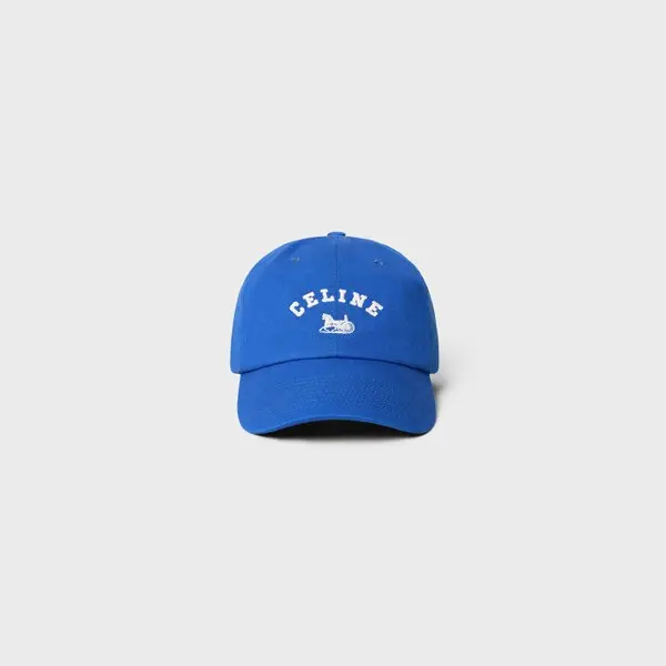 Celine Baseball Cap In Light Cotton Twill