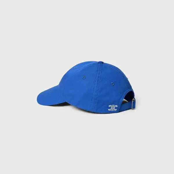 Celine Baseball Cap In Light Cotton Twill