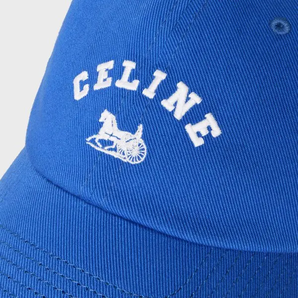 Celine Baseball Cap In Light Cotton Twill
