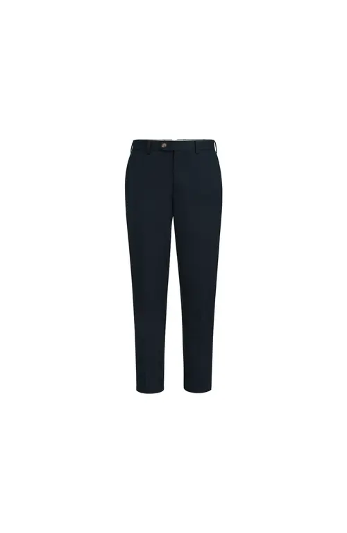 Brunello Cucinelli Cotton And Virgin Wool Gabardine Trousers - Blue