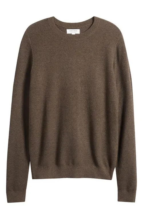 Nordstrom Cotton & Cashmere Sweater - Brown Desert Heather