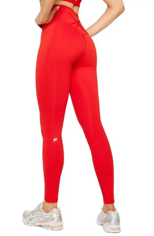 FABLETICS Boost Powerhold High-waisted Legging - Heated Red