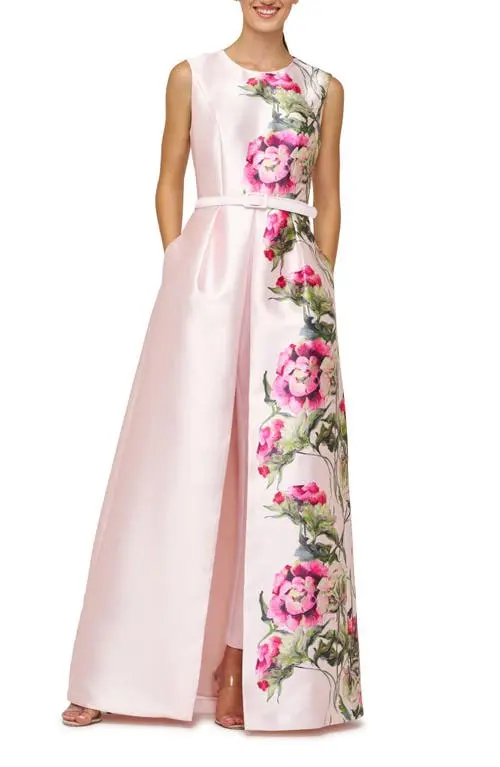 KAY UNGER Finley Floral Walk-through Jumpsuit